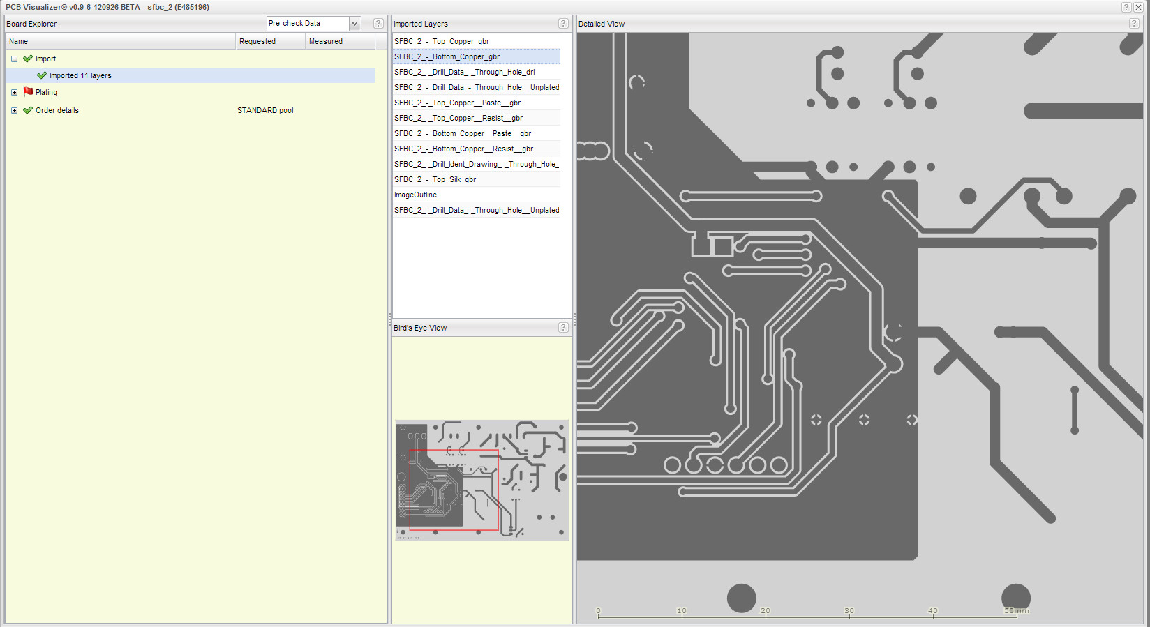 Board Explorer - Import - Eurocircuits